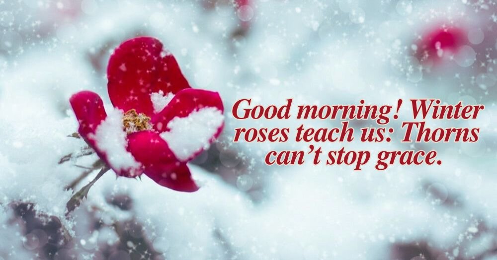 Winter Good Morning Wishes - Wishes Mastery
