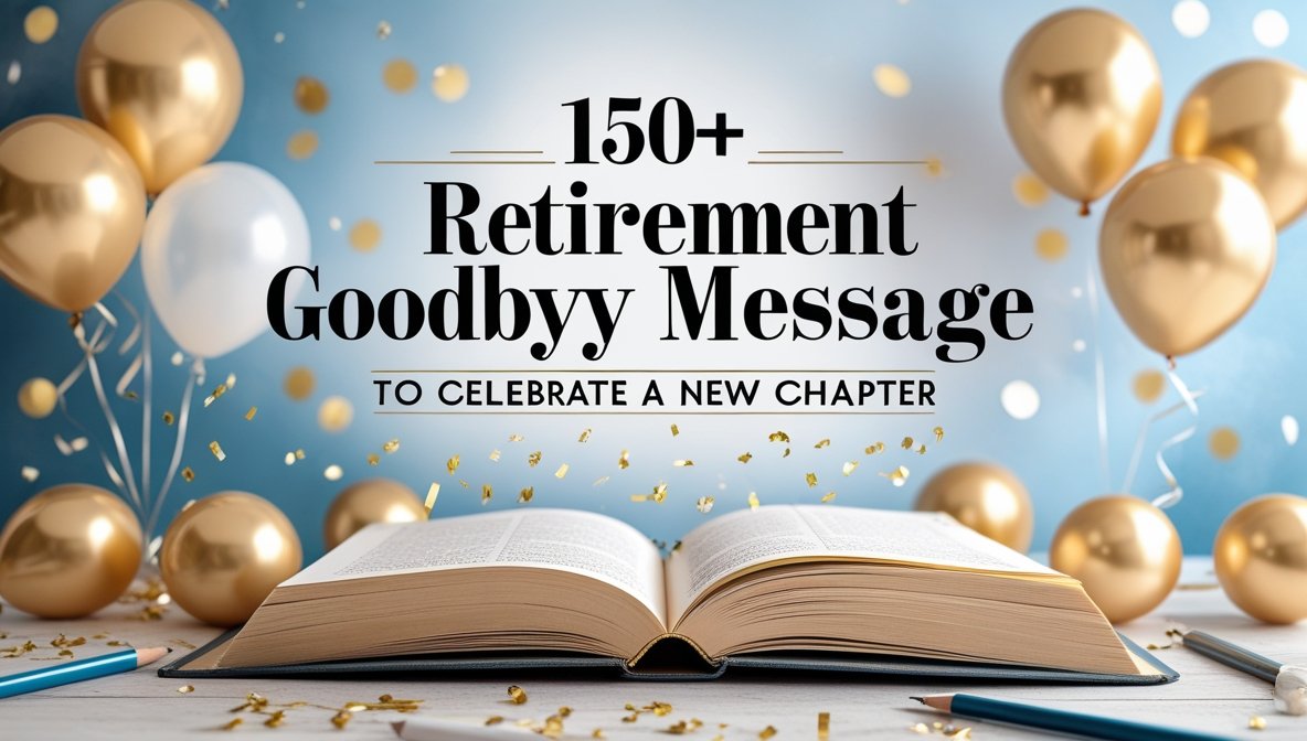 150+ Retirement Goodbye Message to Celebrate a New Chapter - Wishes Mastery
