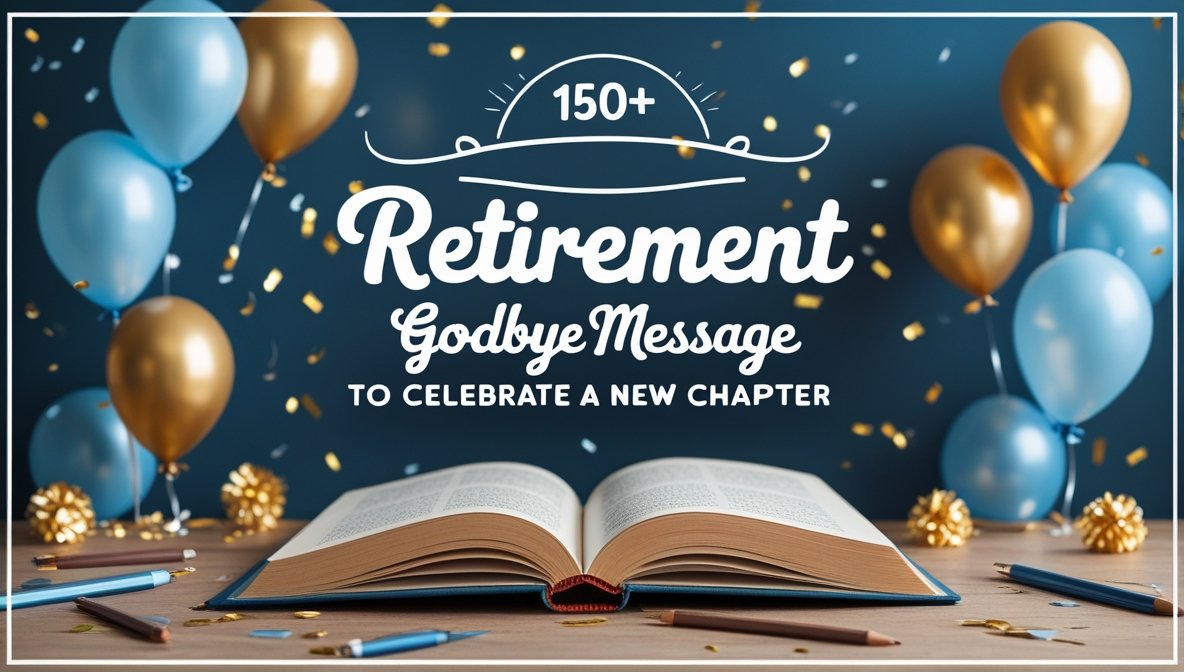 150+ Retirement Goodbye Message to Celebrate a New Chapter - Wishes Mastery